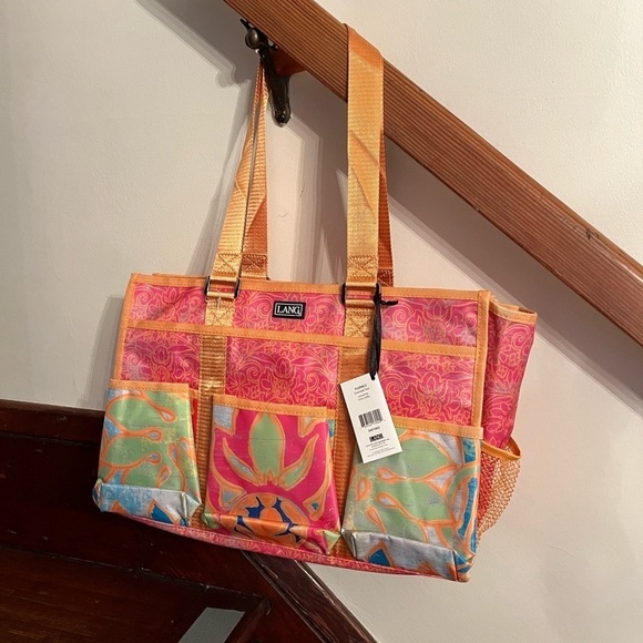 LANG | Bags | Vibrant Floral Essential Tote By Artist Tim Coffey For ...